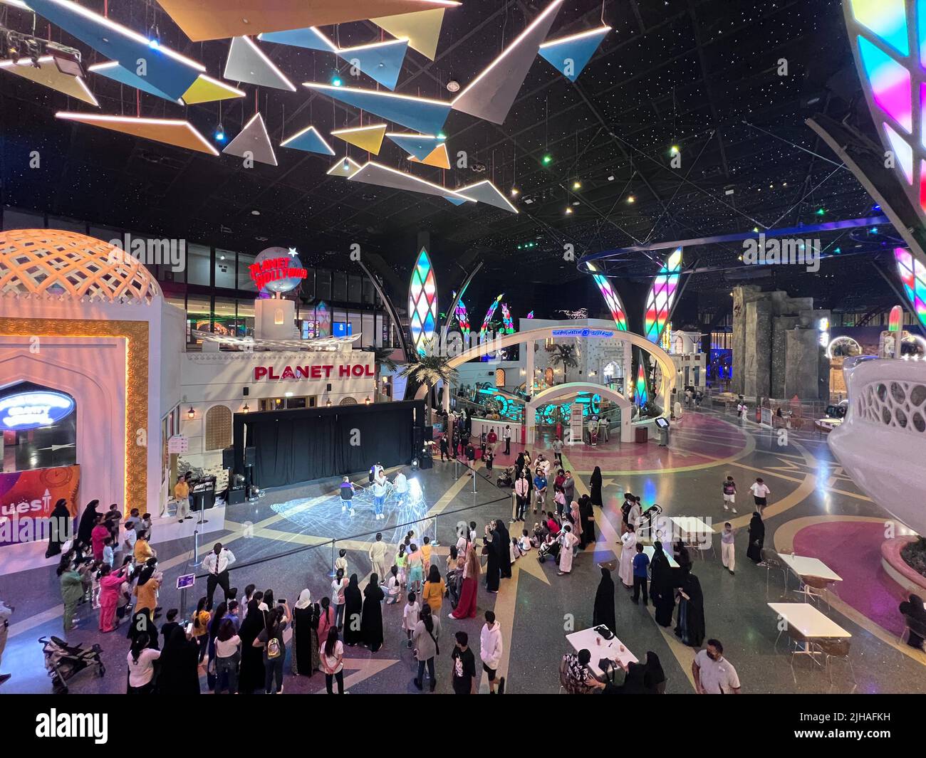 Doha Oasis Theme Park Msheireb Downtown. Doha-Quest Stockfotografie - Alamy
