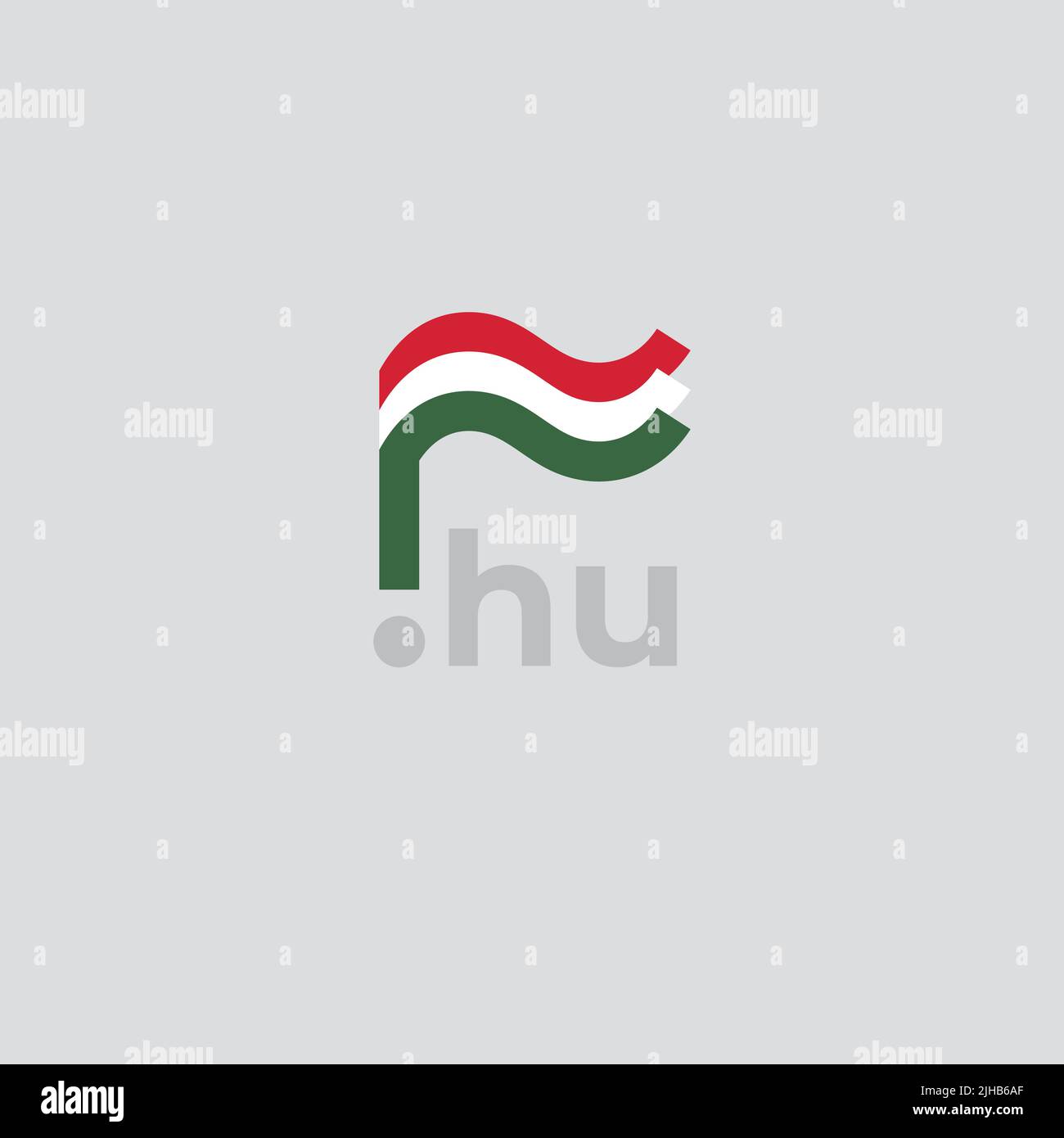 Flaggen-Symbol für Ungarn. Original einfaches Design der ungarischen ...