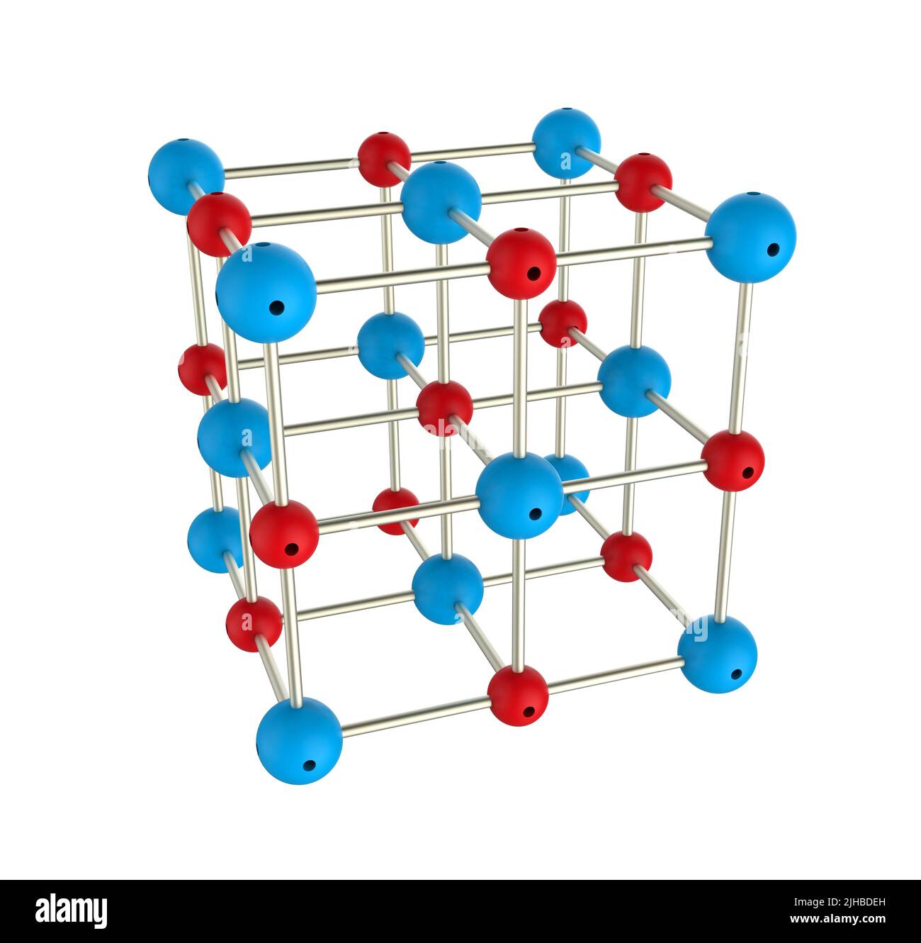 Natriumchlorid-Steinsalz, Halit. Kristallstruktur. Natriumchlorid ...