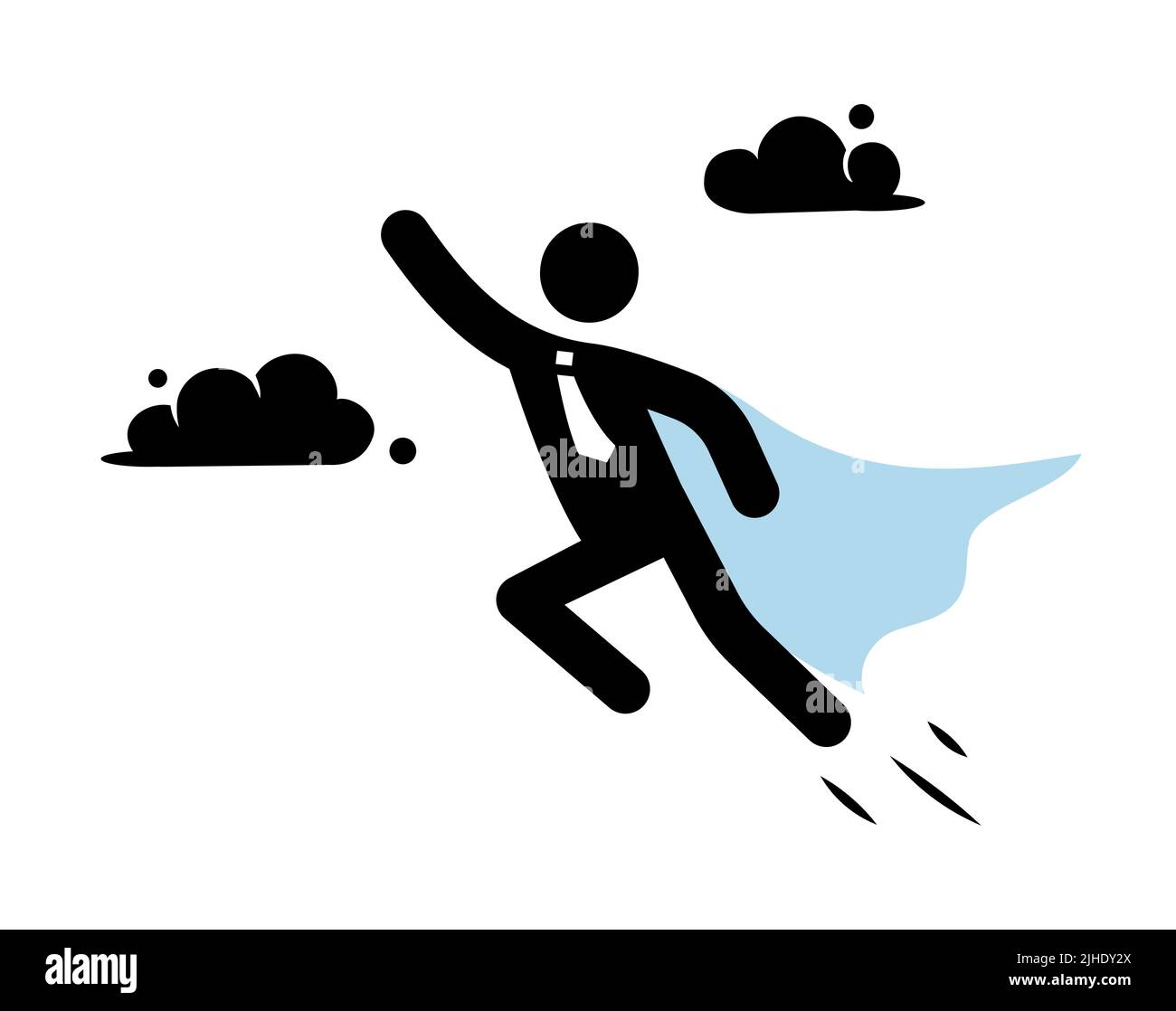 Superhelden Business Piktogramm Mann Icon Set. Superhelden ...