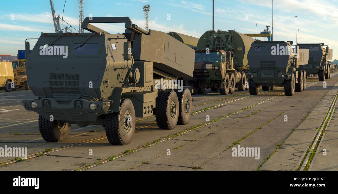 Lockheed Martin M142 High Mobility Artillery Rocket System (HIMARS ...