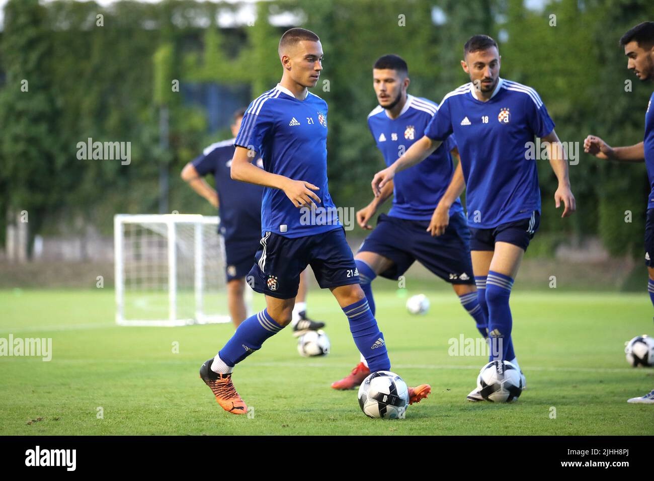 Zagreb, Kroatien, 18. Juli 2022. Marko Brkljaca von GNK Dinamo Zagreb ...