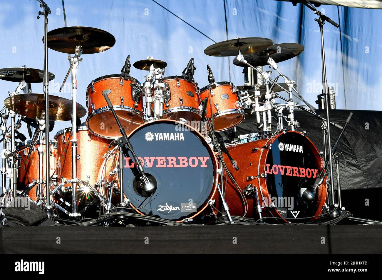 16. Juli 2022, Irvine, CA, US: Lover Boy LIVE & UNZOOMED TOUR 2022 - STYX, MIT LOVERBOY 16 ...