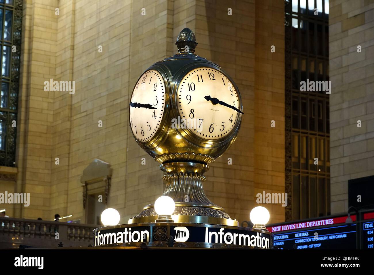 Uhr, Haupthalle, Grand Central Terminal, Grand Central Station ...