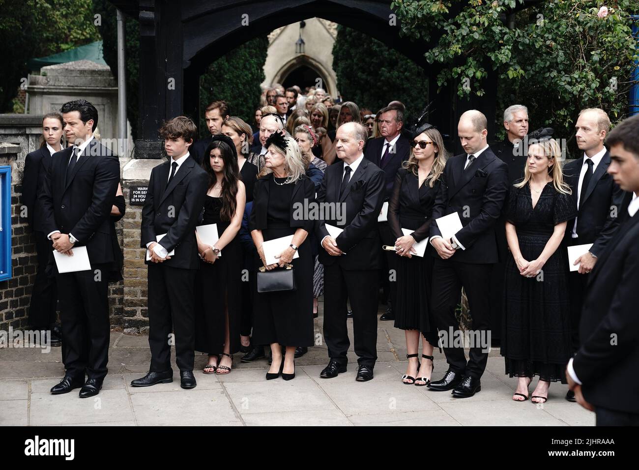 DIE FAMILIE von Dame Deborah James, (von links nach rechts) Ehemann ...