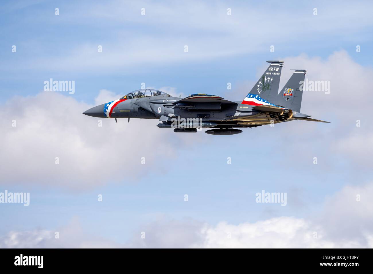 U.S. Air Force 48. Fighter Wing New Heritage F-15E Strike Eagle Ankunft ...