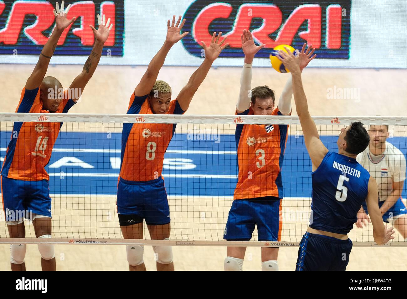 Unipol Arena, Bologna, Italien, 20. Juli 2022, Block von Maarten Van ...