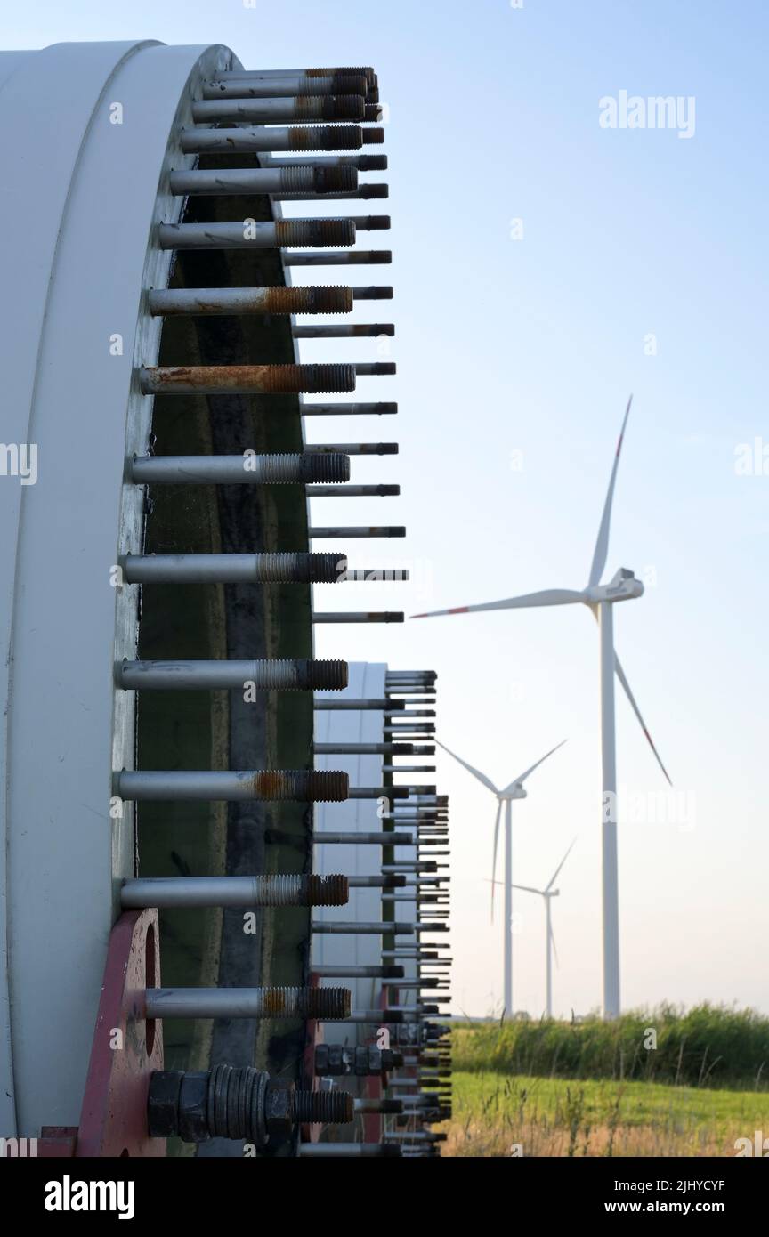 DEUTSCHLAND, Windkraft-Repowering, Windturbine / DEUTSCHLAND, Schleswig ...