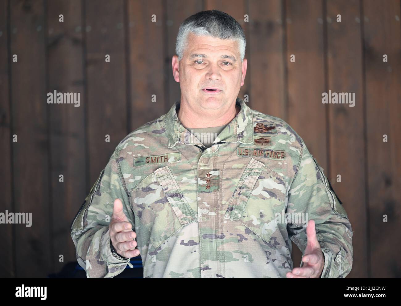 22. Juli 2022, Baden-Württemberg, Böblingen: Kirk Smith, stellvertretender Kommandeur des United ...