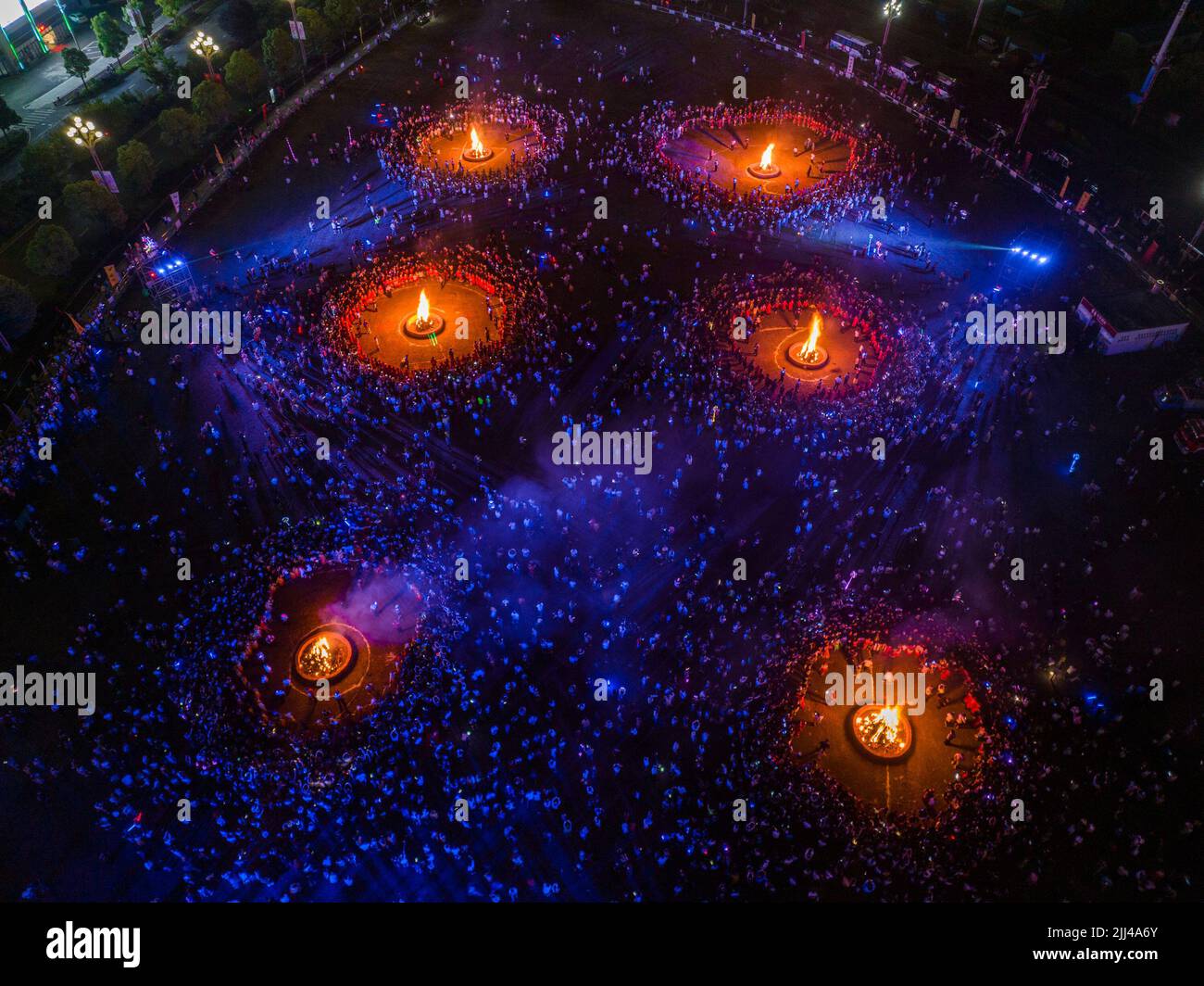 Bijie, China. 22.. Juli 2022. BIJIE, CHINA - 22. JULI 2022 - Menschen ...