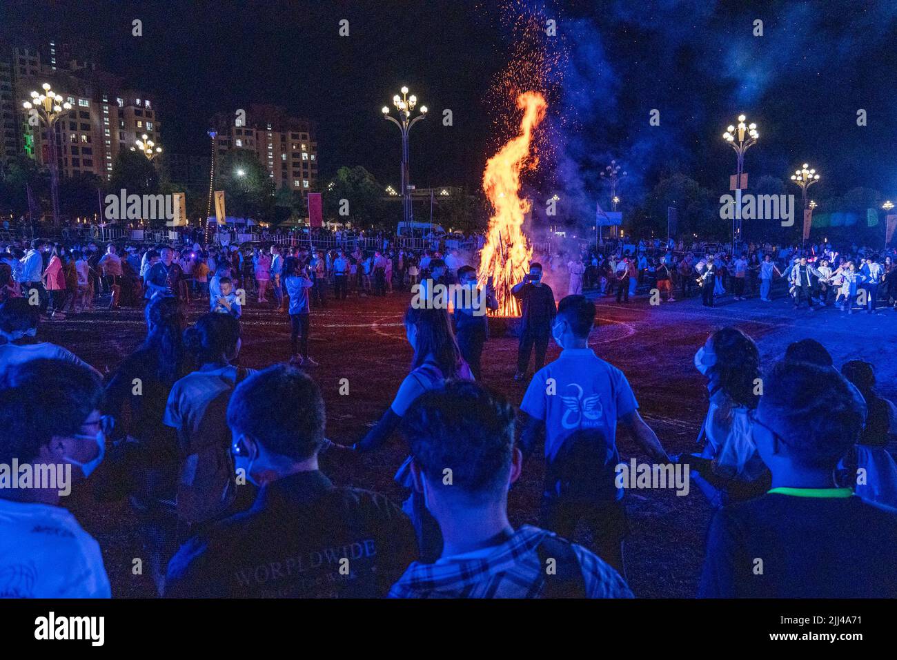 Bijie, China. 22.. Juli 2022. BIJIE, CHINA - 22. JULI 2022 - Menschen ...