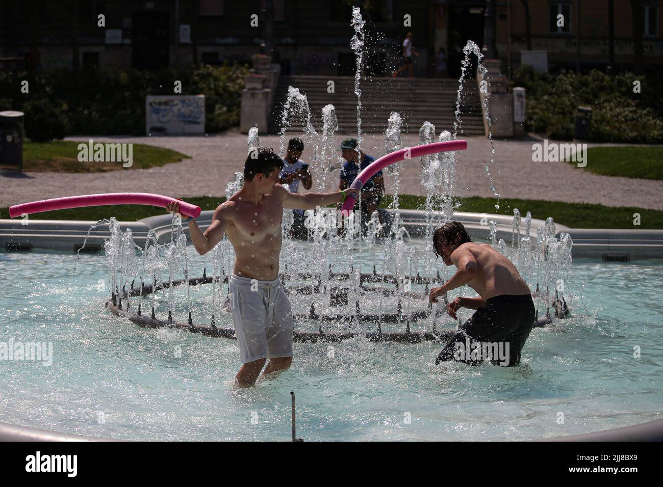 Der polnische instagram-Star und Influencer Jacob Borkowski kühlt bei ...
