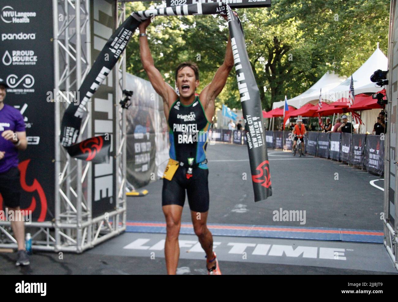 New York, USA. 24.. Juli 2022. (SPO) der Brasilianer Danilo Pimentel gewann den Verizon New York ...