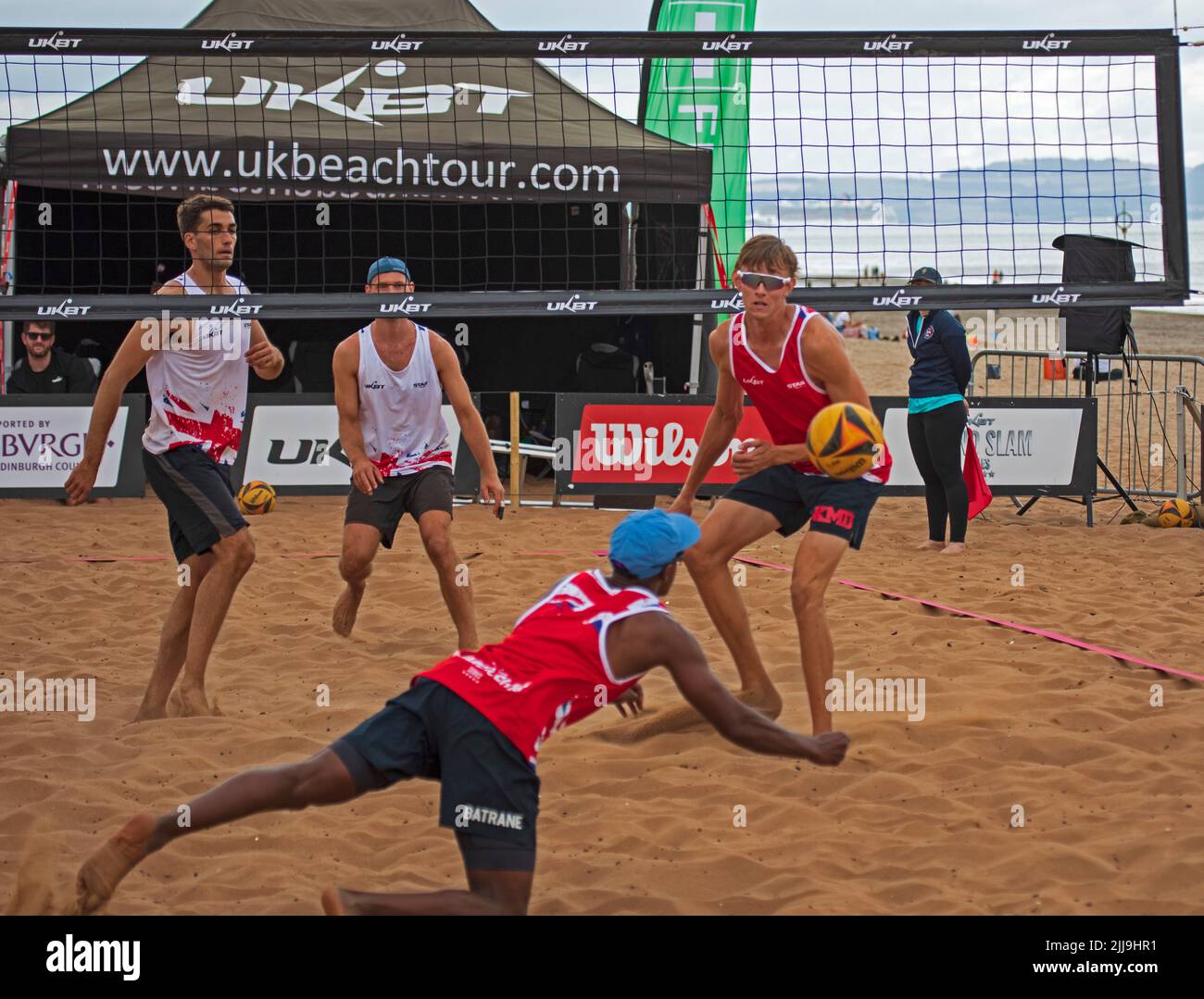 Edinburgh, Schottland, 24/07/2022, Männer-Finale für UKBT Volleyball ...