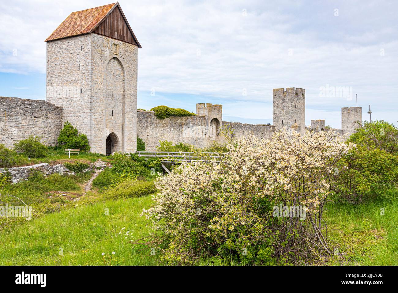 Visby Stadtmauer (Visby Ringmur Visby Ringmauer) rund um die ...