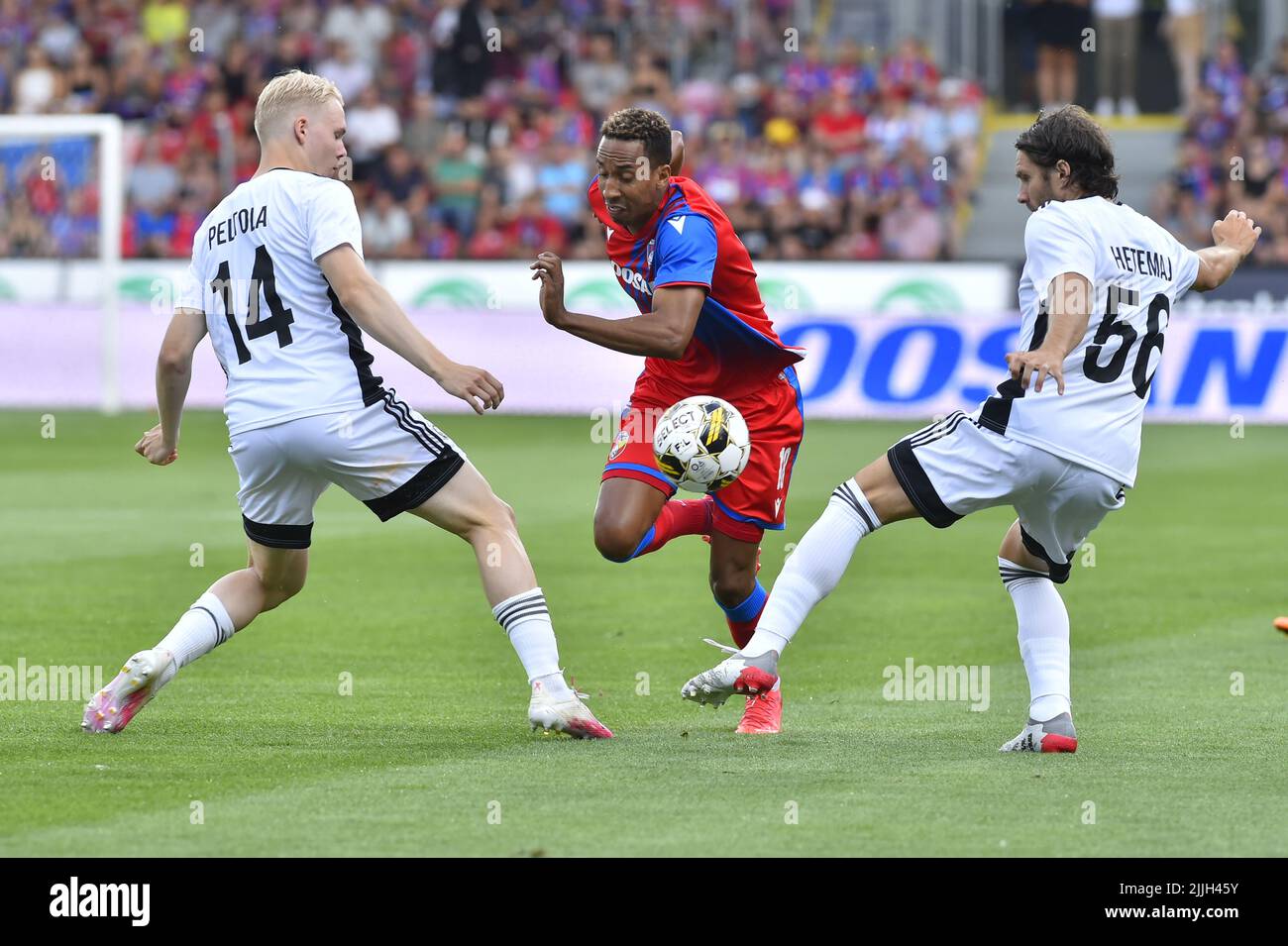 Pilsen, Tschechische Republik. 26.. Juli 2022. (L-R) Matti Peltola aus ...