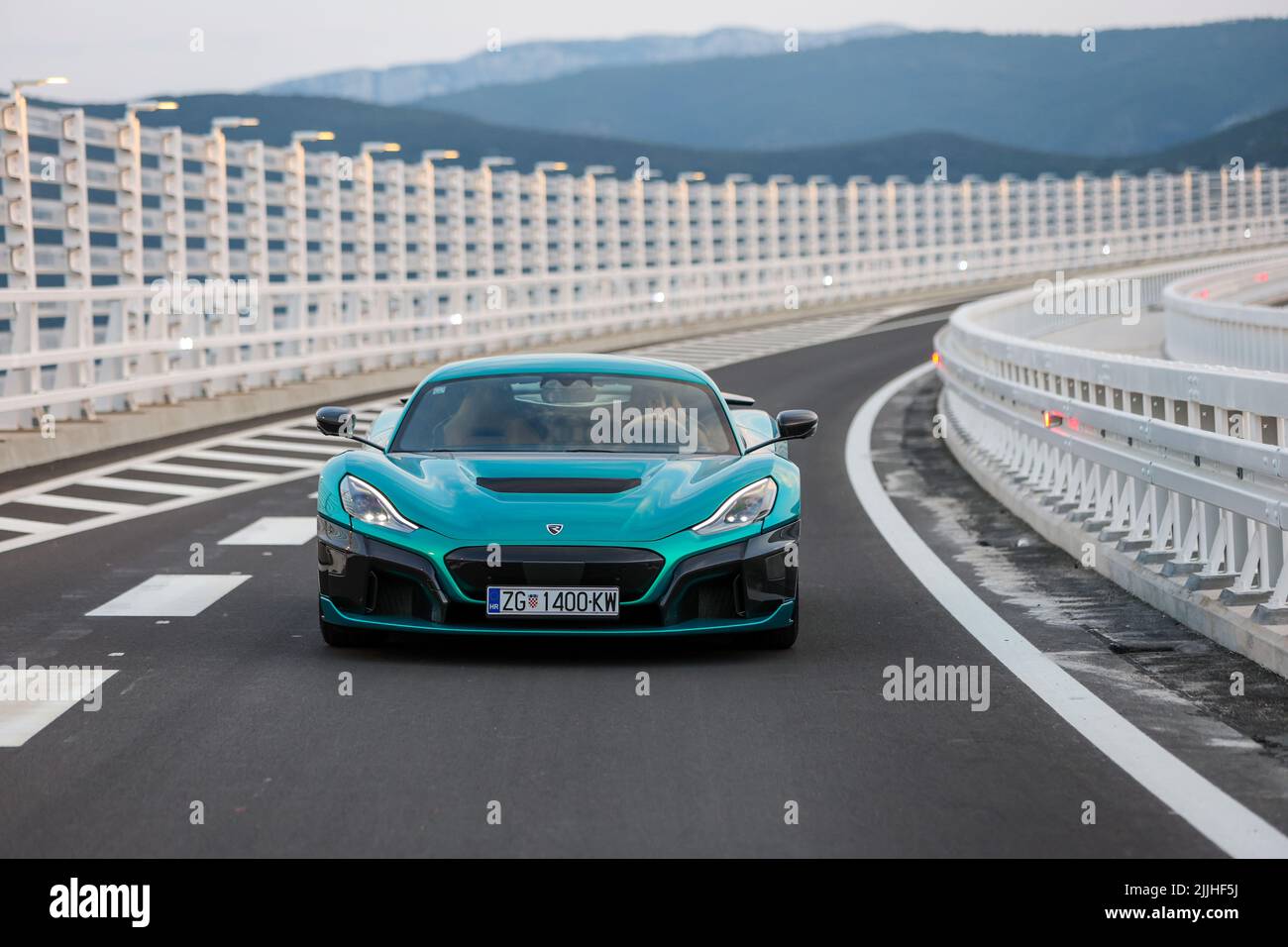 Rimac Nevera ein vollelektrischer Sportwagen, der vom Chief Program ...