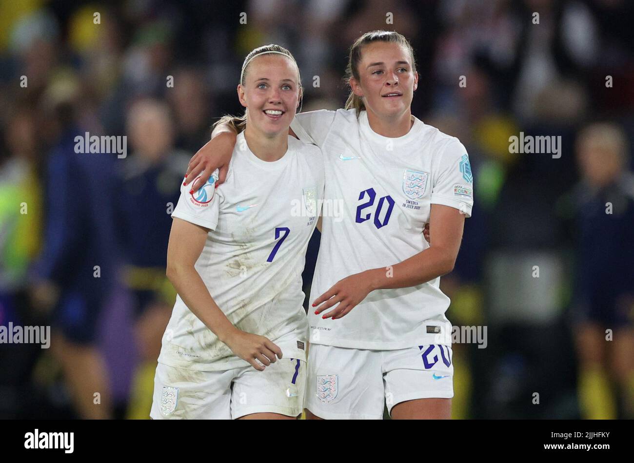 Fußball - Damen-Euro 2022 - Halbfinale - England gegen Schweden ...