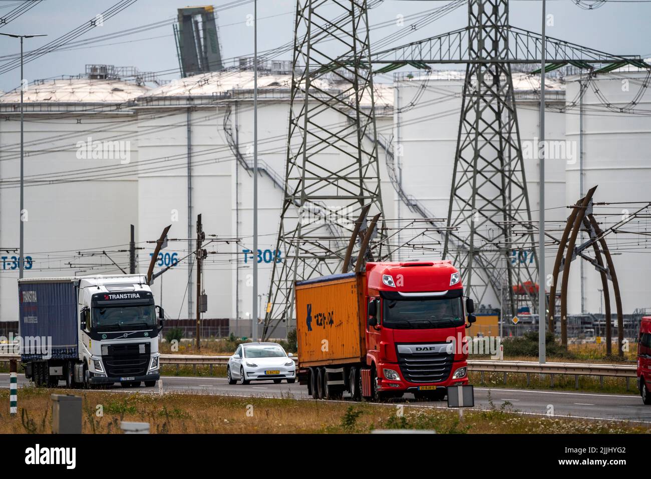 Maasvlakte Hafen von Rotterdam, Mississippihaven, Bereich für Massengut ...