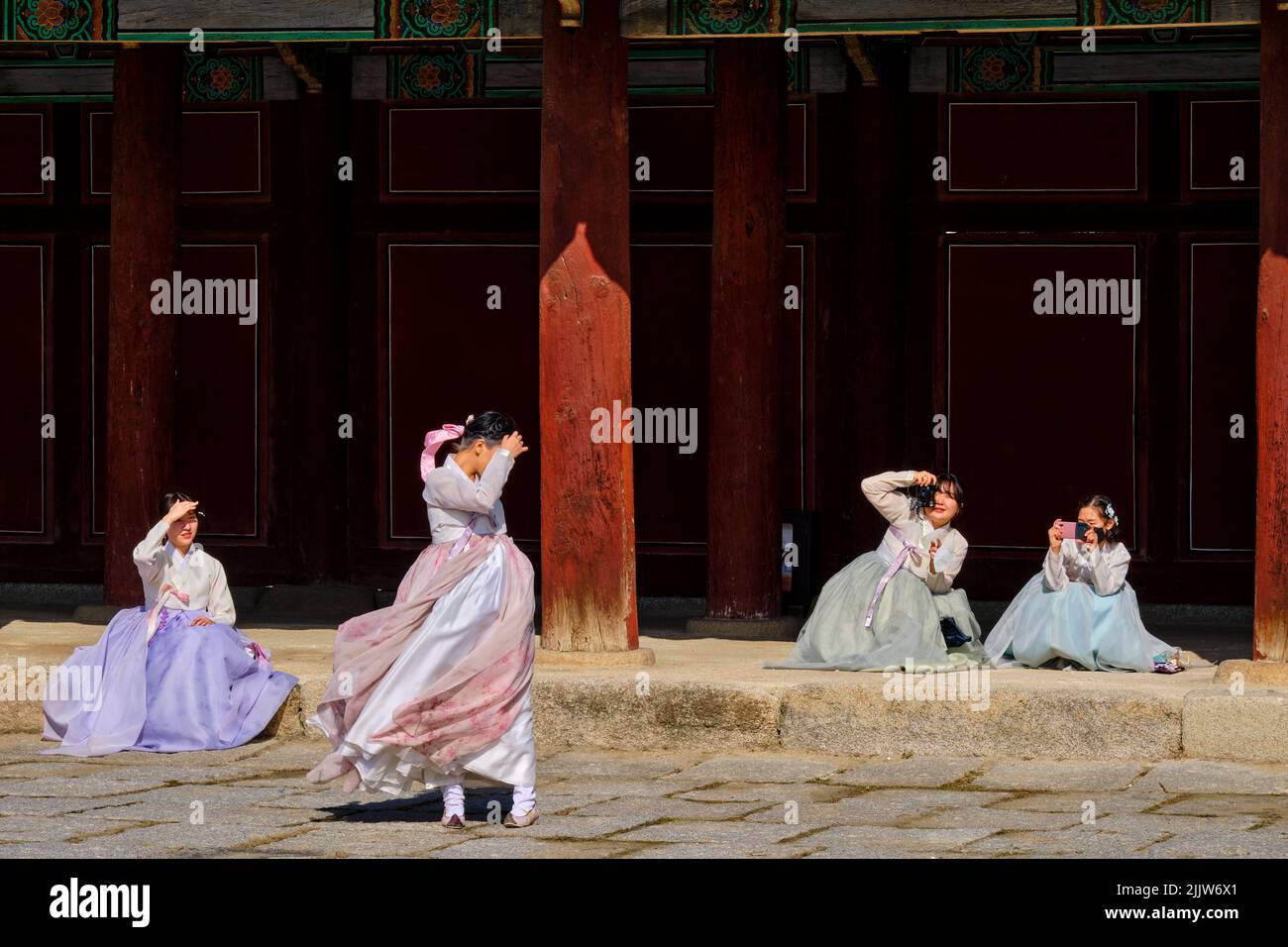 Südkorea, Seoul, Jongno-gu-Viertel, Changdeokgung-Palast oder Palast ...