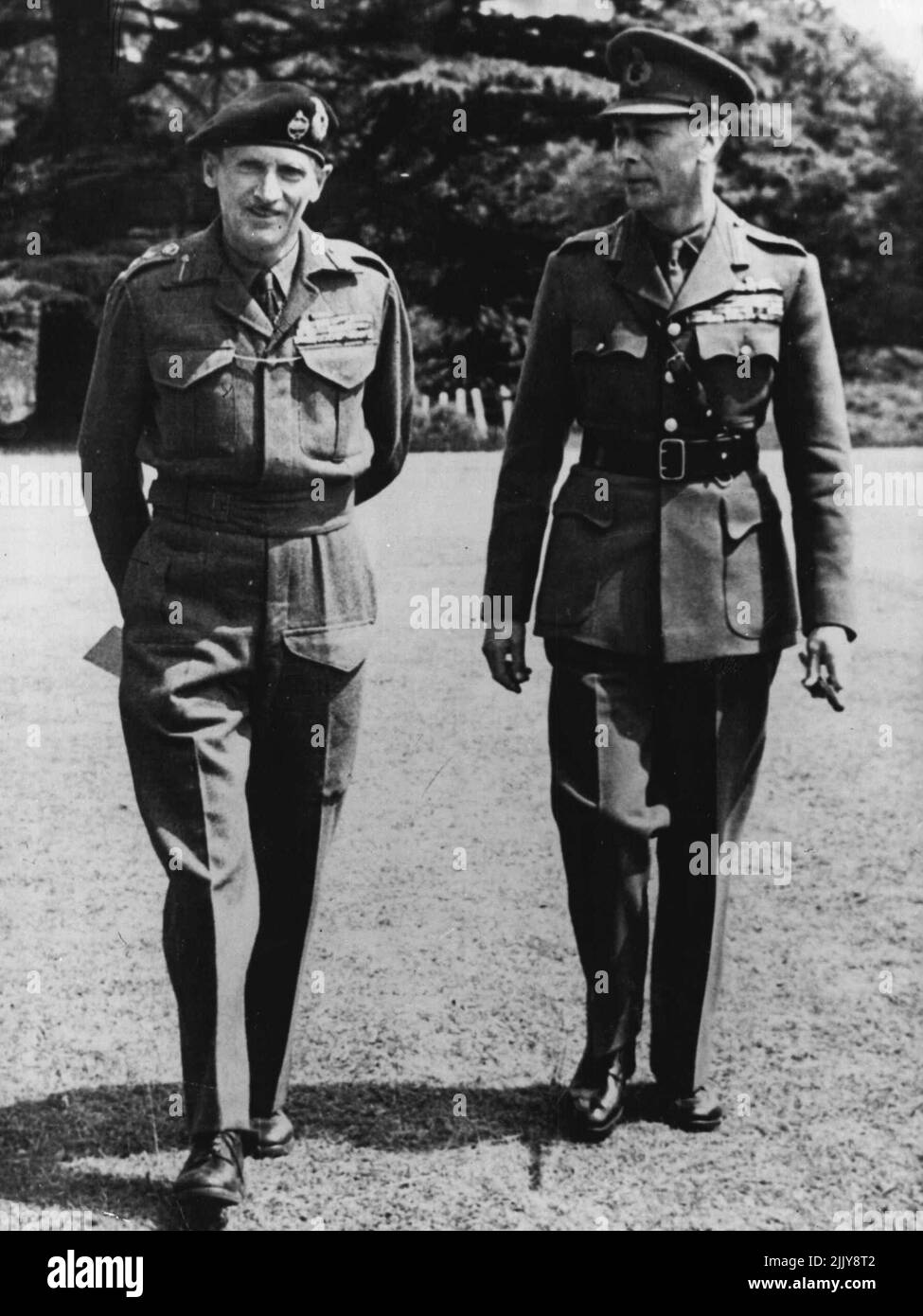 Der König kommt zu meinem Tac HQ., um sich zu verabschieden, bevor wir ...