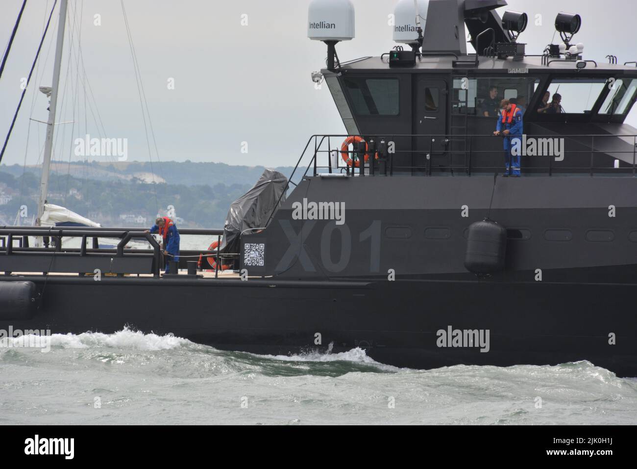 Das XV (Experimentalschiff) Patrick Blackett kommt am Mittwoch auf dem ...