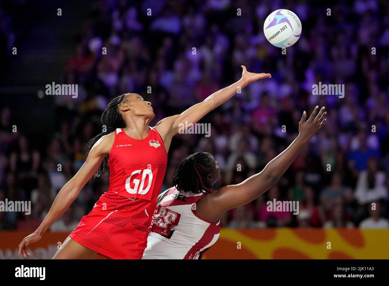 Layla Guscoth aus England und Trinidad und Afeisha Noel aus Tobago in ...