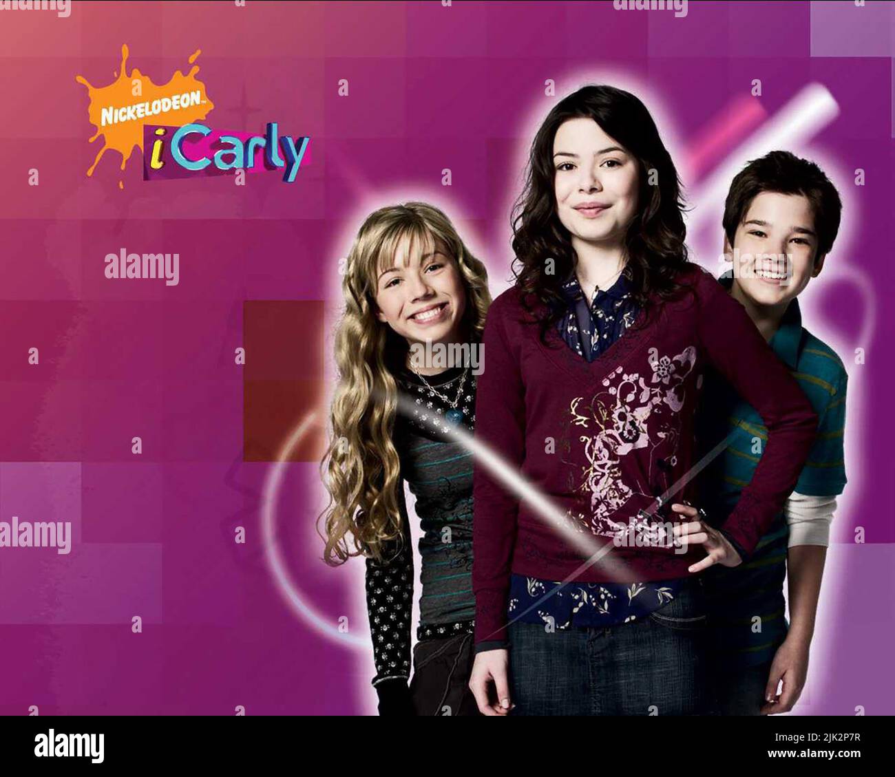Miranda Cosgrove Jennette Mccurdy And Nathan Kress Icarly Cast