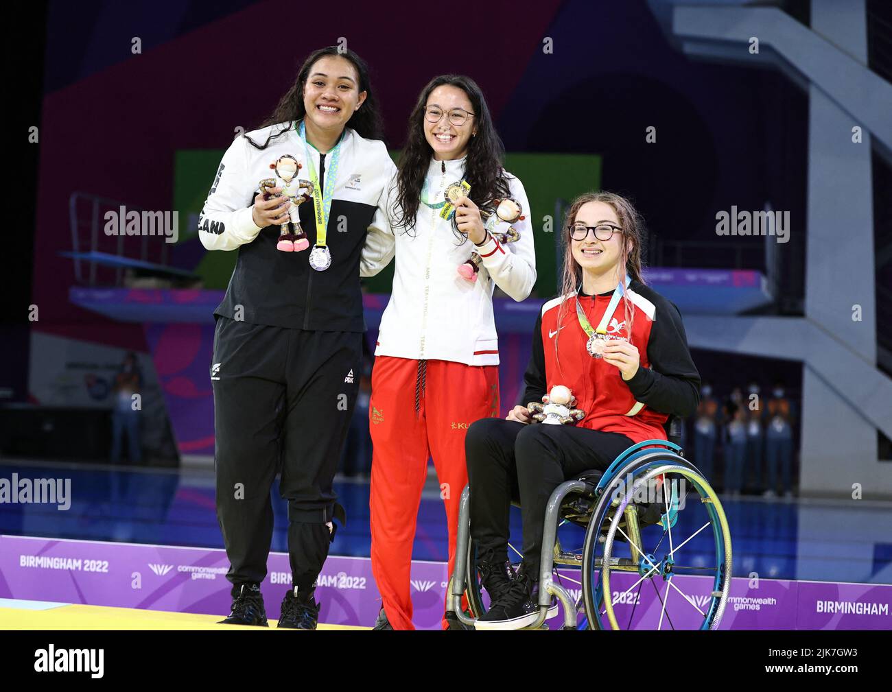 Commonwealth Games - Women's 100m Backstroke S8 - Medal Ceremony ...