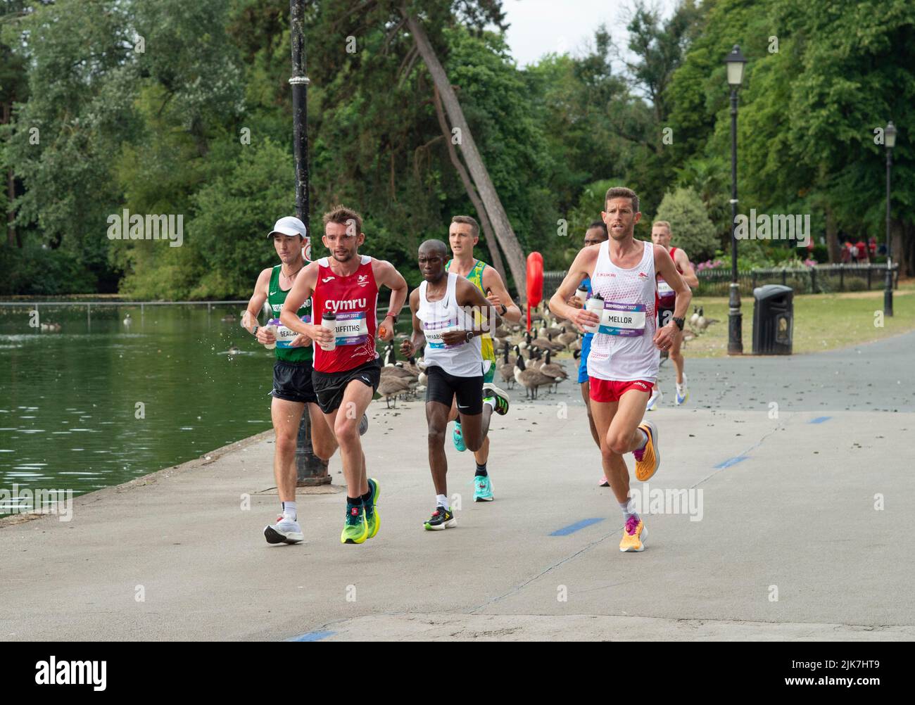 Dewi Griffiths (WAL) und Jonathan Mellor (eng) treten am zweiten Tag ...