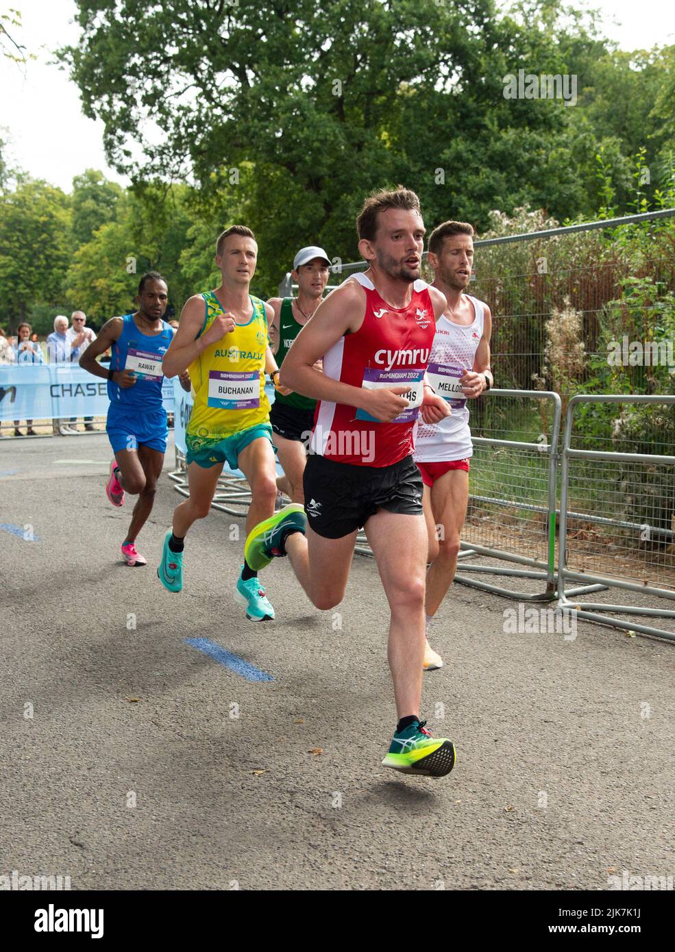 Dewi Griffiths (WAL) und Jonathan Mellor (eng) treten am zweiten Tag ...