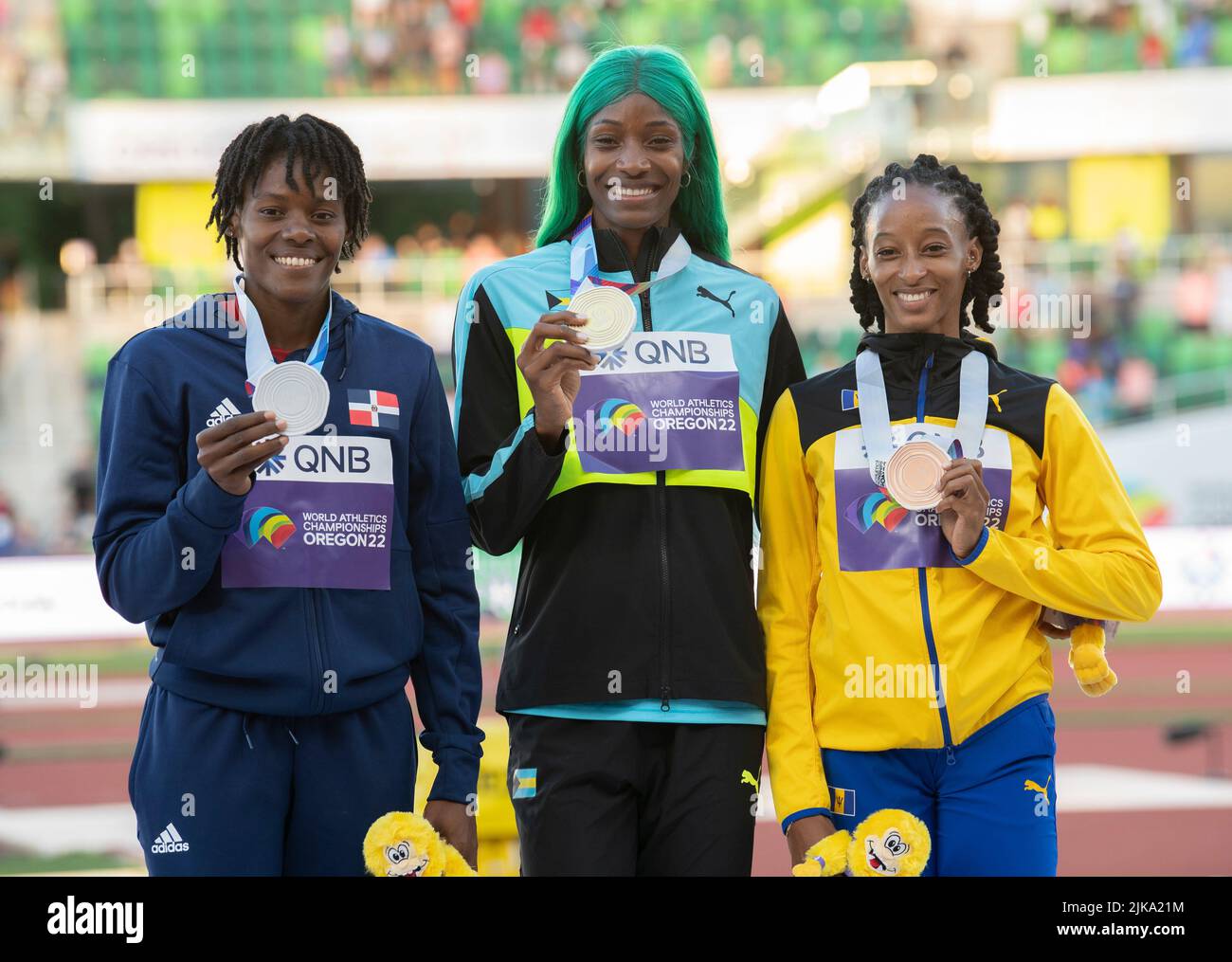 Marileidy Paulino (DOM) Silver, Shaunae Miller-Uibo (BAH) Gold und Sada ...