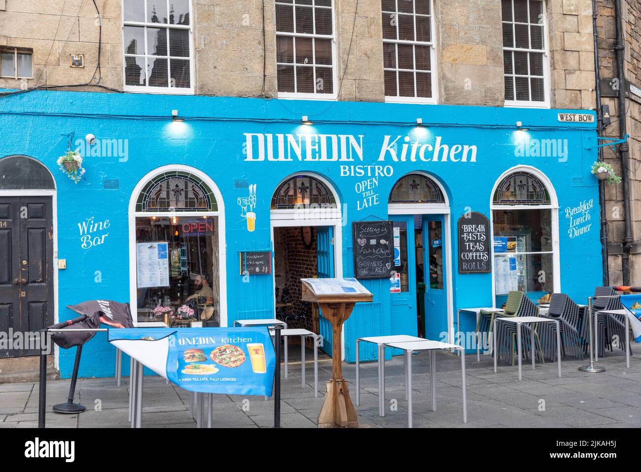 Dunedin Kitchen Bistro-Restaurant in der Altstadt von Edinburgh am West ...