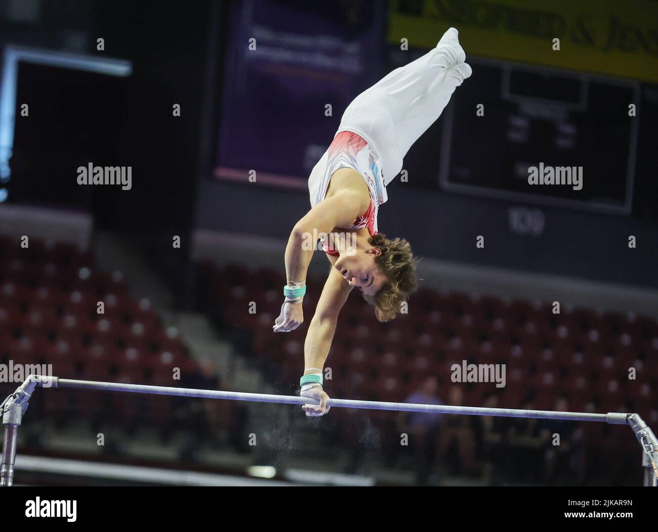 31. Juli 2022: Taylor Christopul aus Nebraska tritt beim U.S. Classic 2022 im Maverik Center in ...