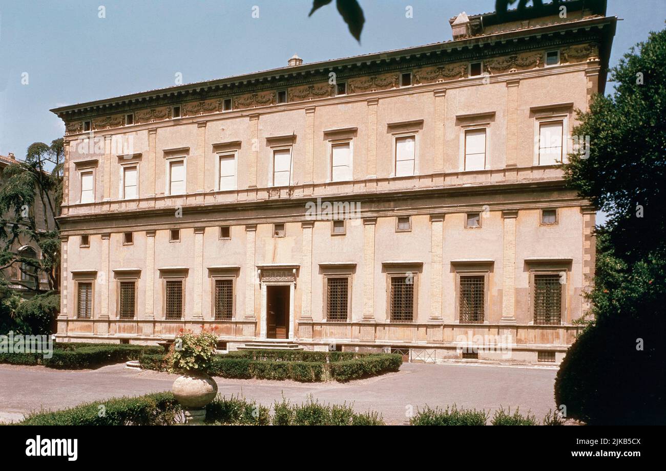FACHADA DE LA VILLA FARNESINA - SIGLO XVI - RENACIMIENTO ITALIANO ...