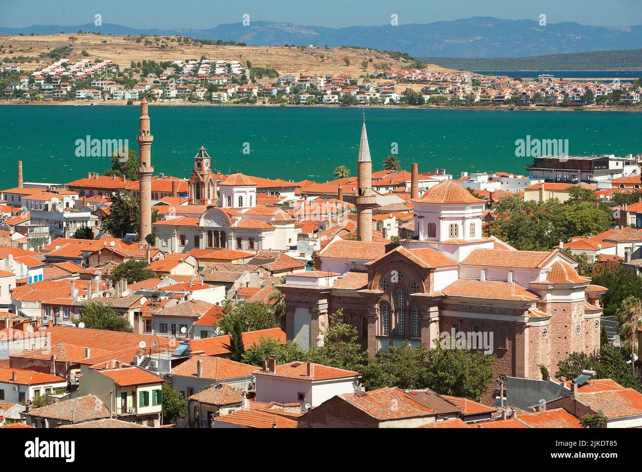 Übersicht über die Saatli Camii Moschee, die alte Hagia Ianni Kirche ...