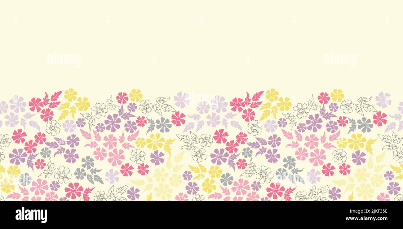 Bunte gartengrenze Stock-Vektorgrafiken kaufen - Alamy