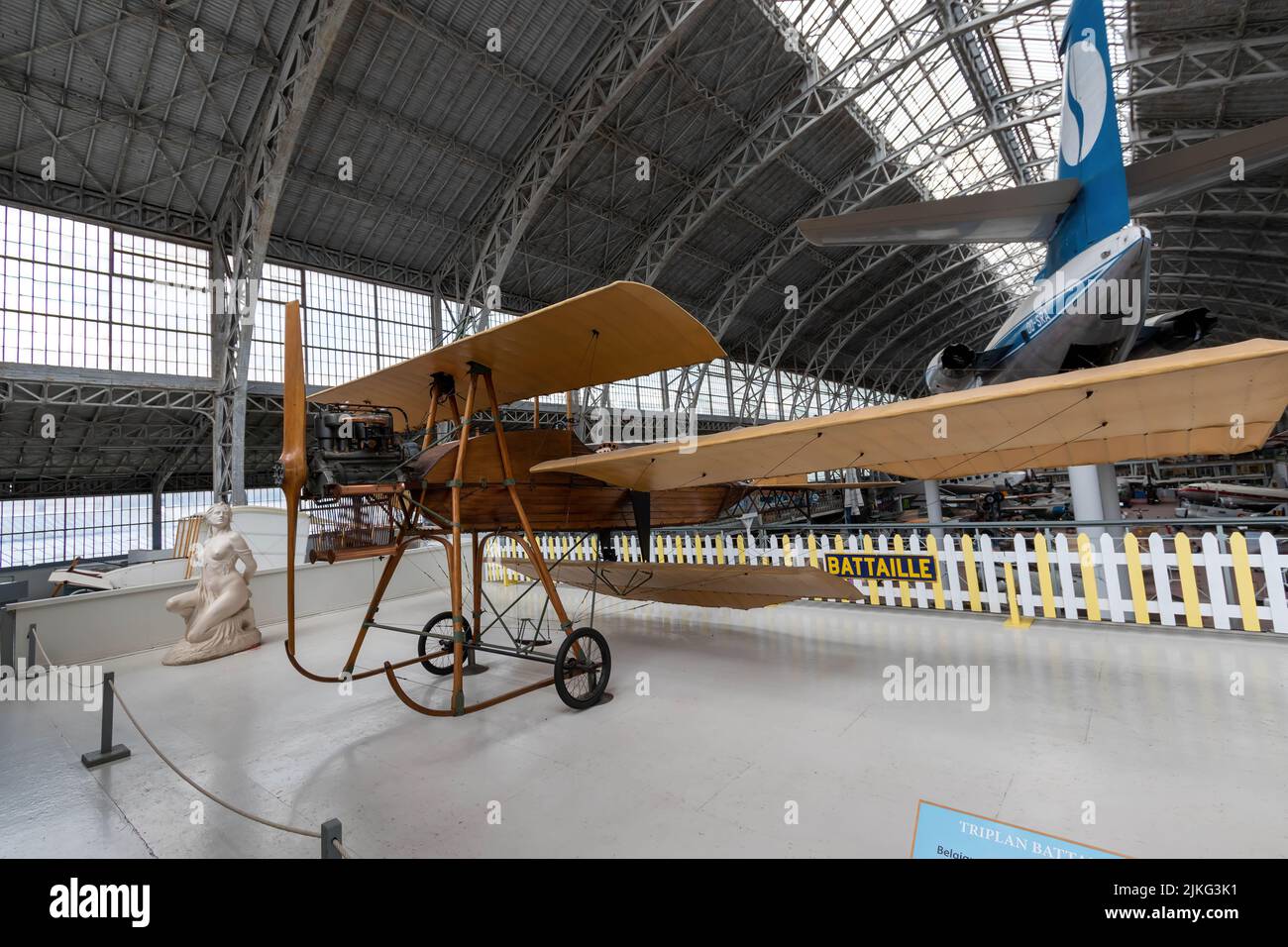 Brüssel, Belgien - 17. Juli 2018: Die Battaile triplan im Royal Museum ...