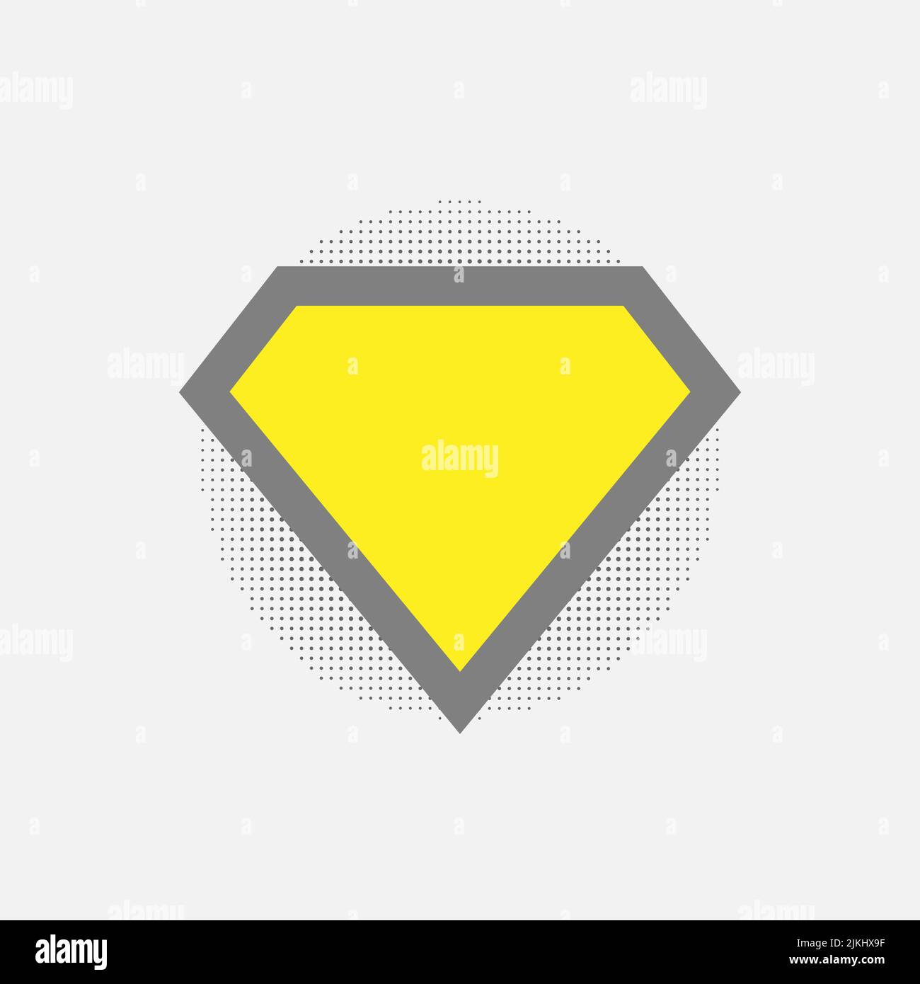 Superhelden-Vektorsymbol auf weißem Hintergrund isoliert. Vorlage für ...