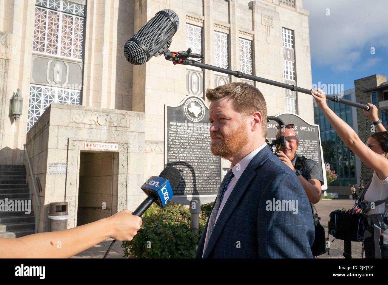 Austin, TX, USA. 2. August 2022. Der Familienanwalt MARK BANKSTON ...