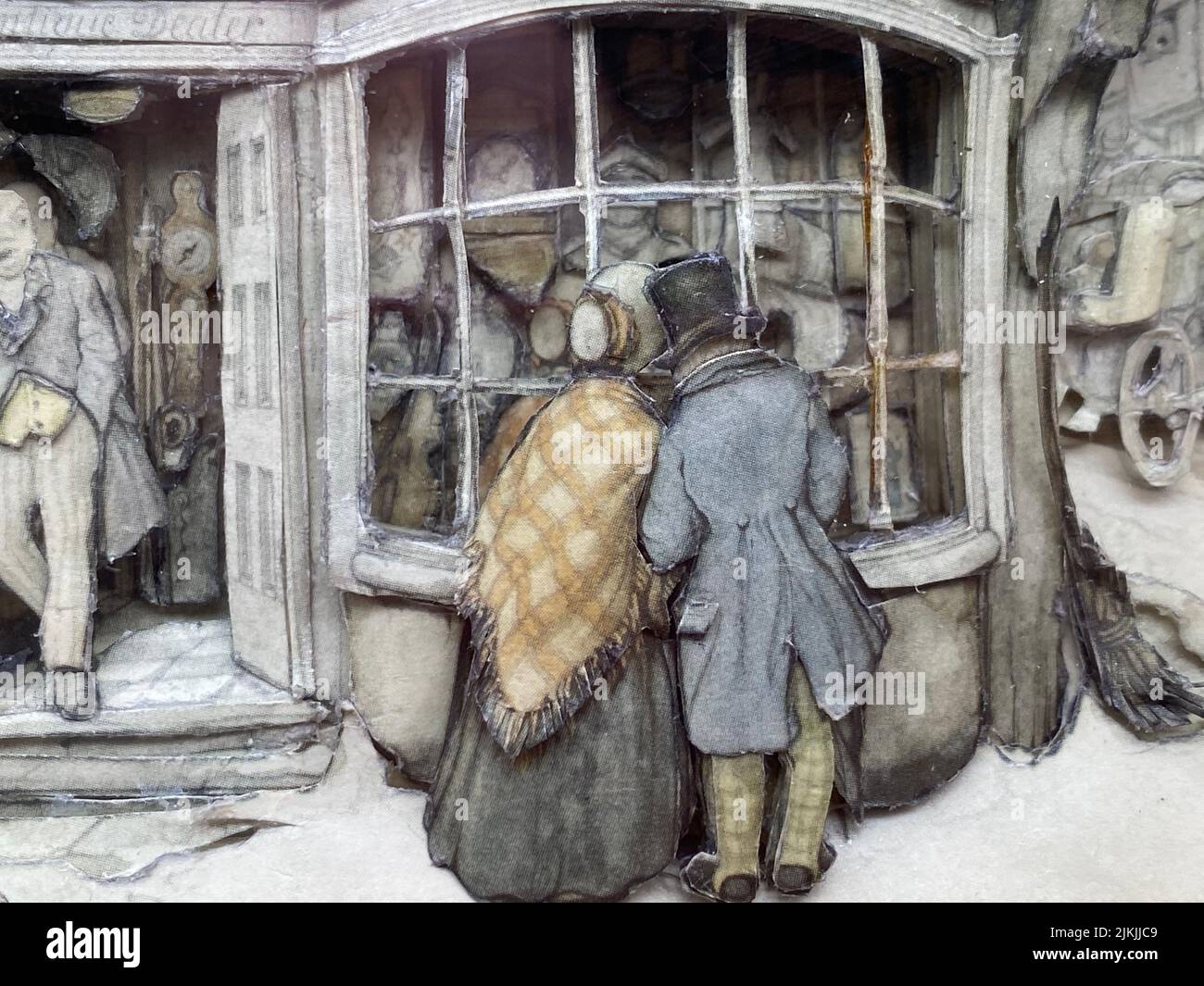 Das 1970 Vintage Diorama The Carollers von Anton Pieck in Beechwood ...