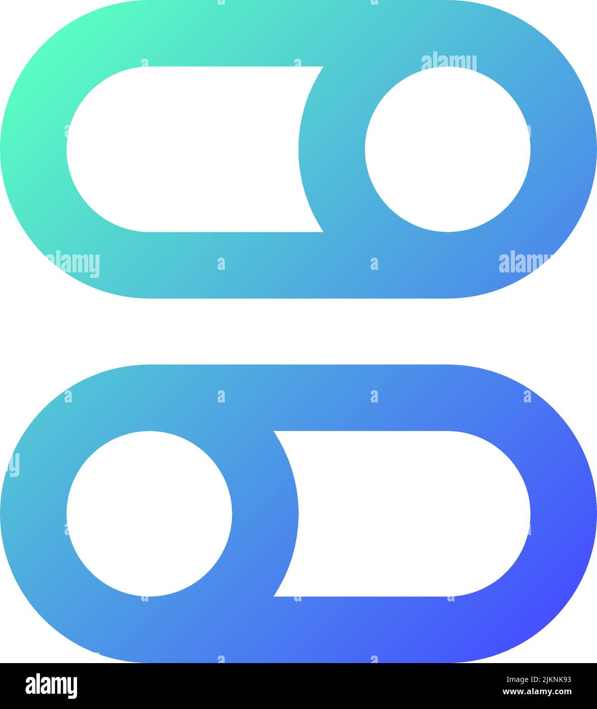 Ein- und Ausschalten der Tasten Pixel Perfect Gradient Linear ui-Symbol Stock-Vektorgrafik - Alamy