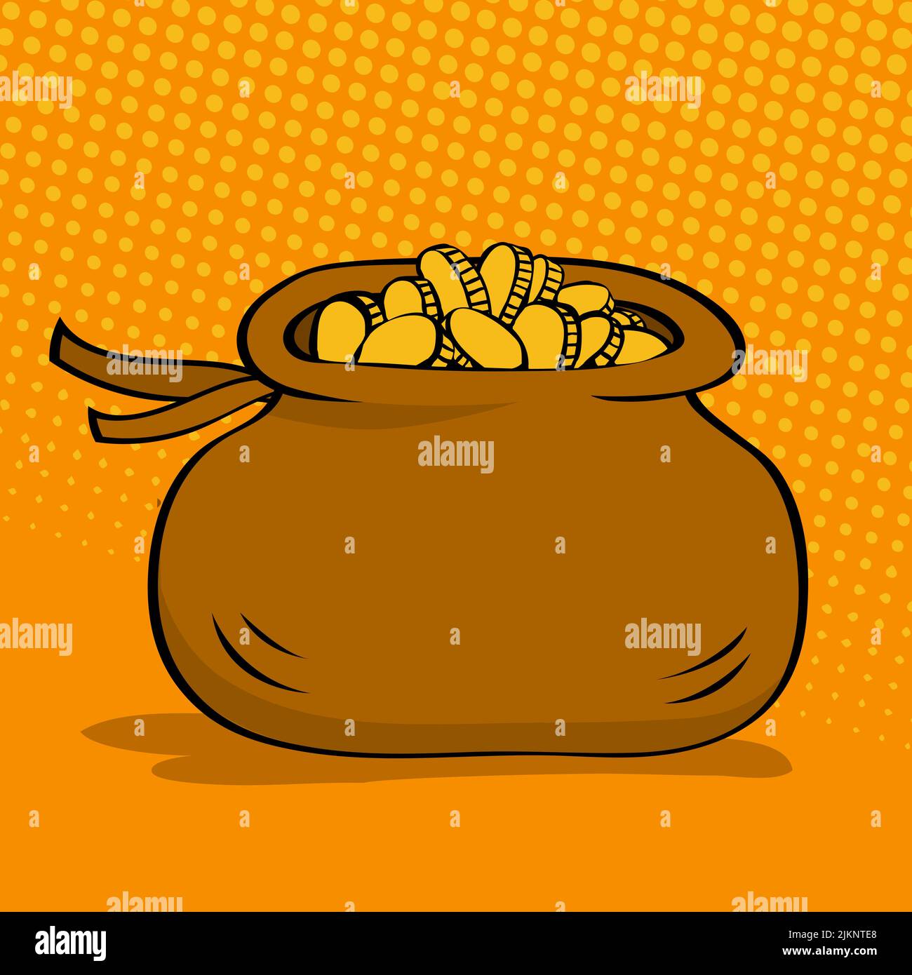 Münzen beutel gezeichnet Stock-Vektorgrafiken kaufen - Alamy