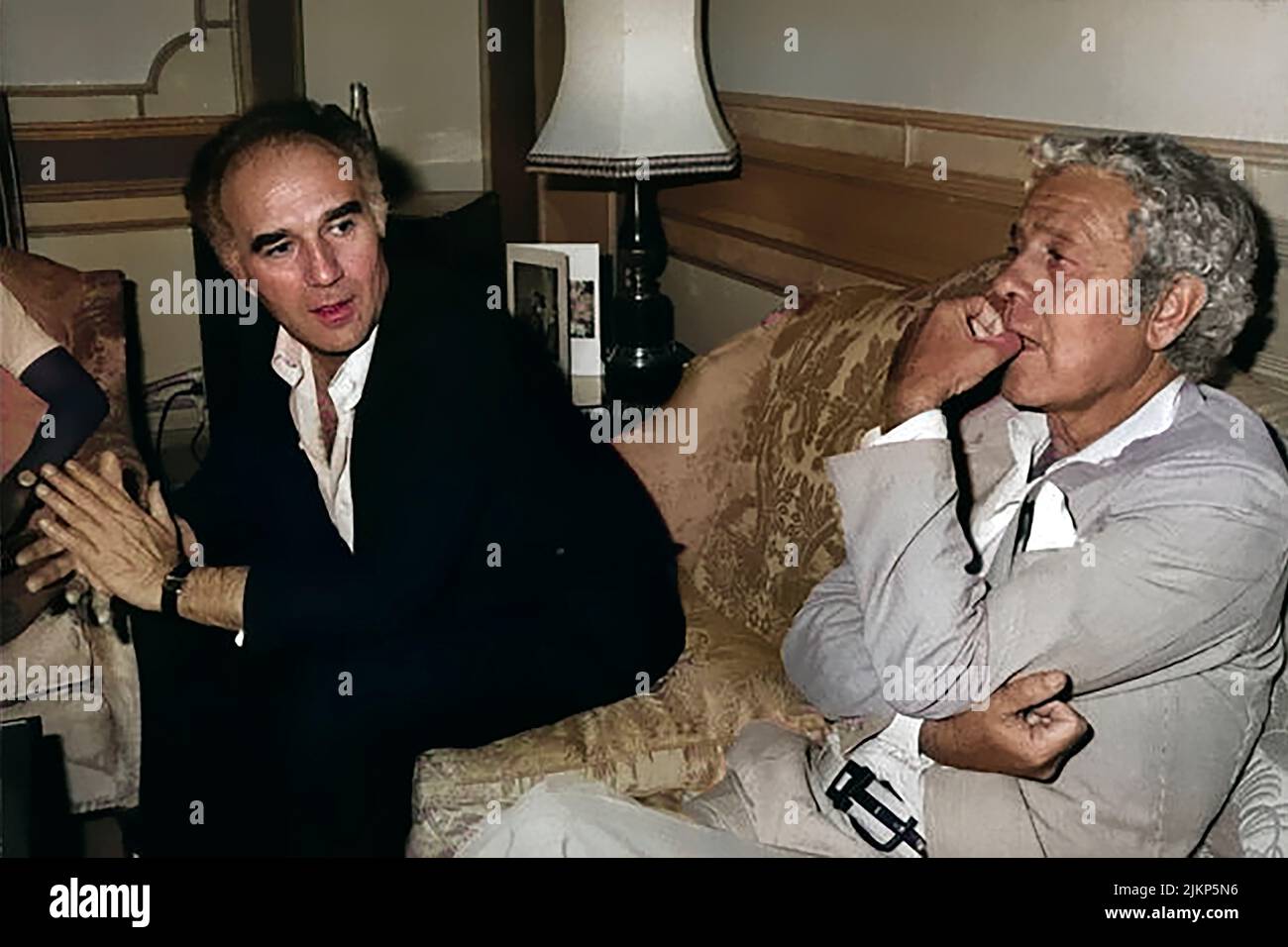 Fotografía de Luis García Berlanga y actor francés Michel Piccoli ...
