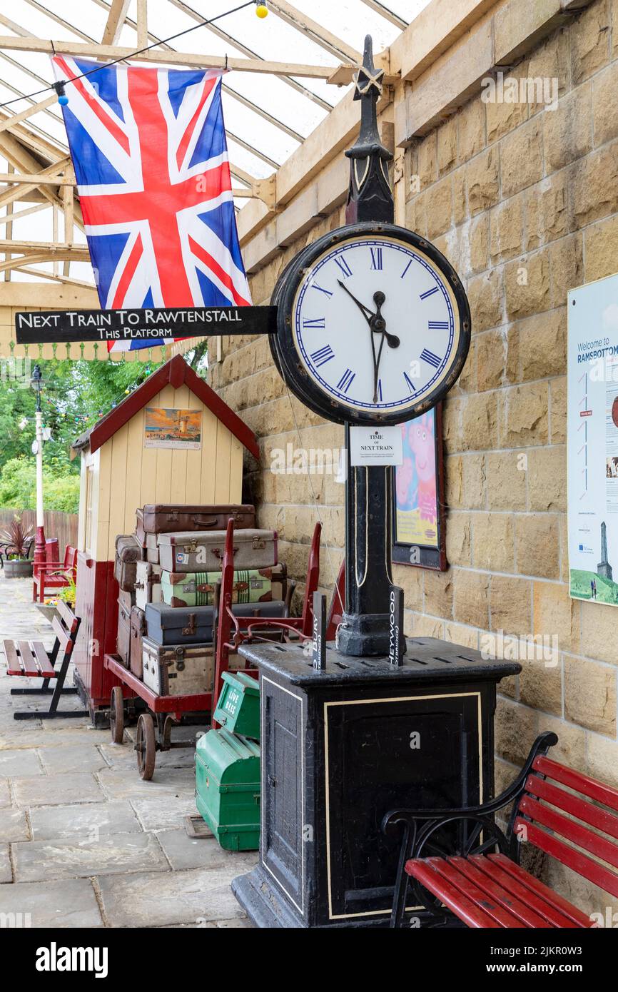 Ramsbottom Bahnhof an der East Lancs Bahn ist ein denkmalgeschütztes ...