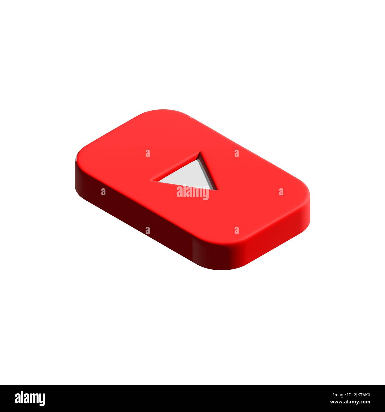 Youtube logo 3d Ausgeschnittene Stockfotos und -bilder - Alamy