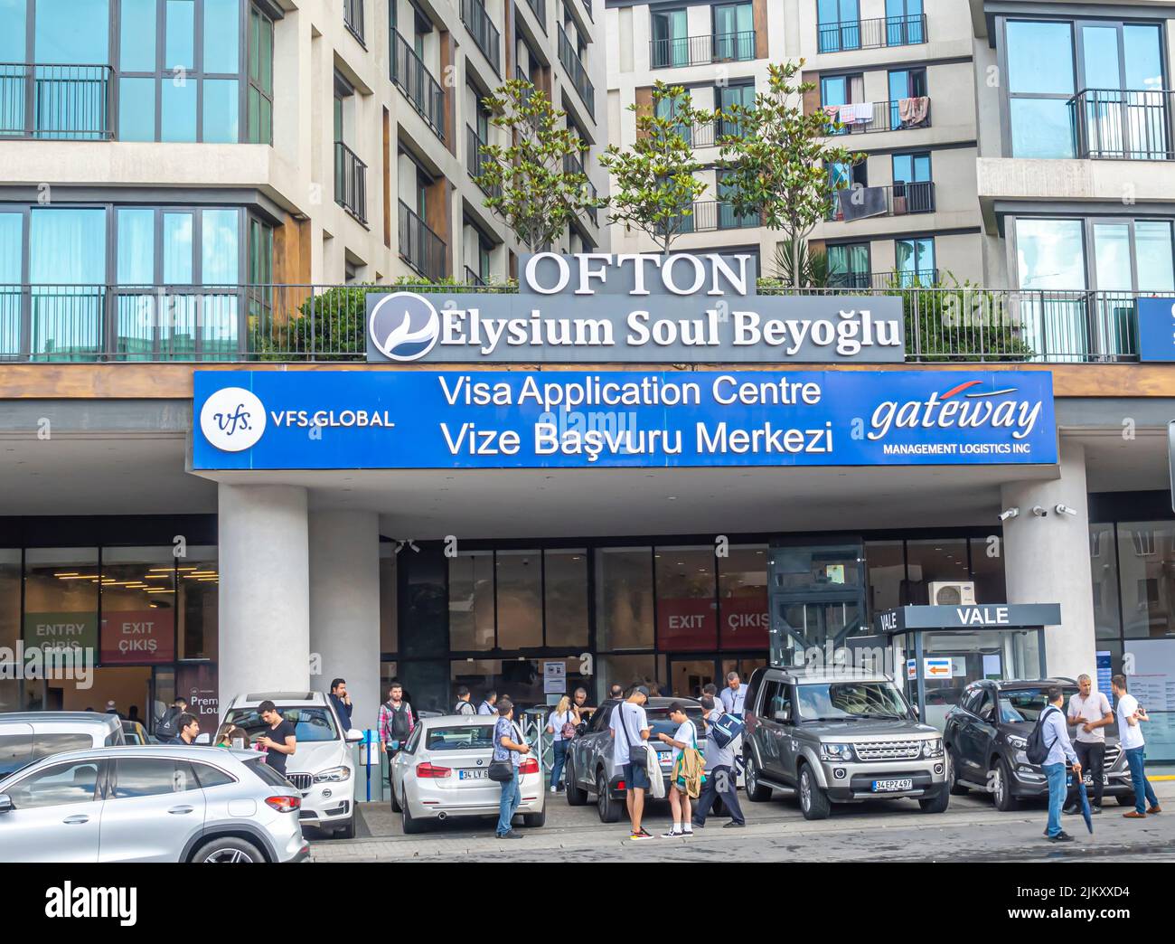 VFS Global Visa Application Center in Istanbul, Türkei Stockfotografie ...