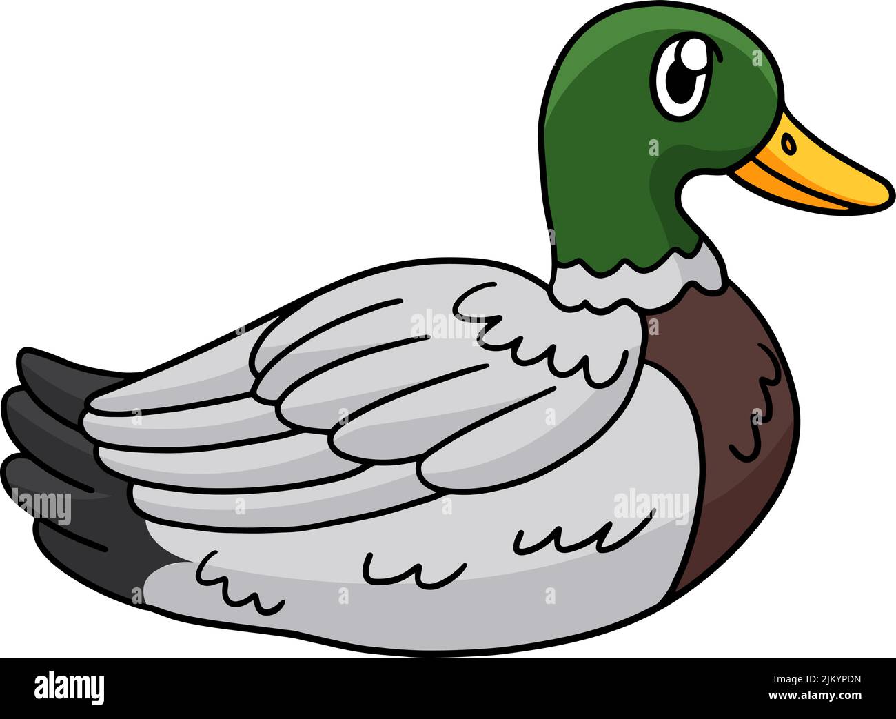 Ente hand gezeichnet Stock-Vektorgrafiken kaufen - Alamy