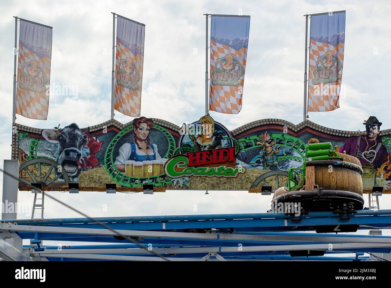 Herne, Deutschland. 04. August 2022. Die Fahrt 'Wild Mouse Heidi ...