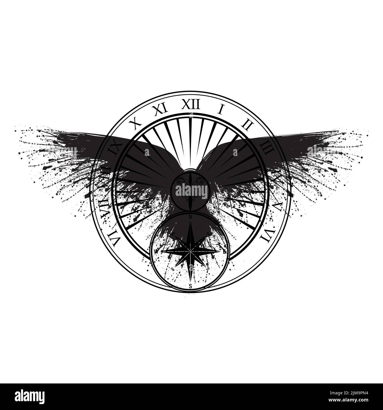 Raben symbol -Fotos und -Bildmaterial in hoher Auflösung – Alamy